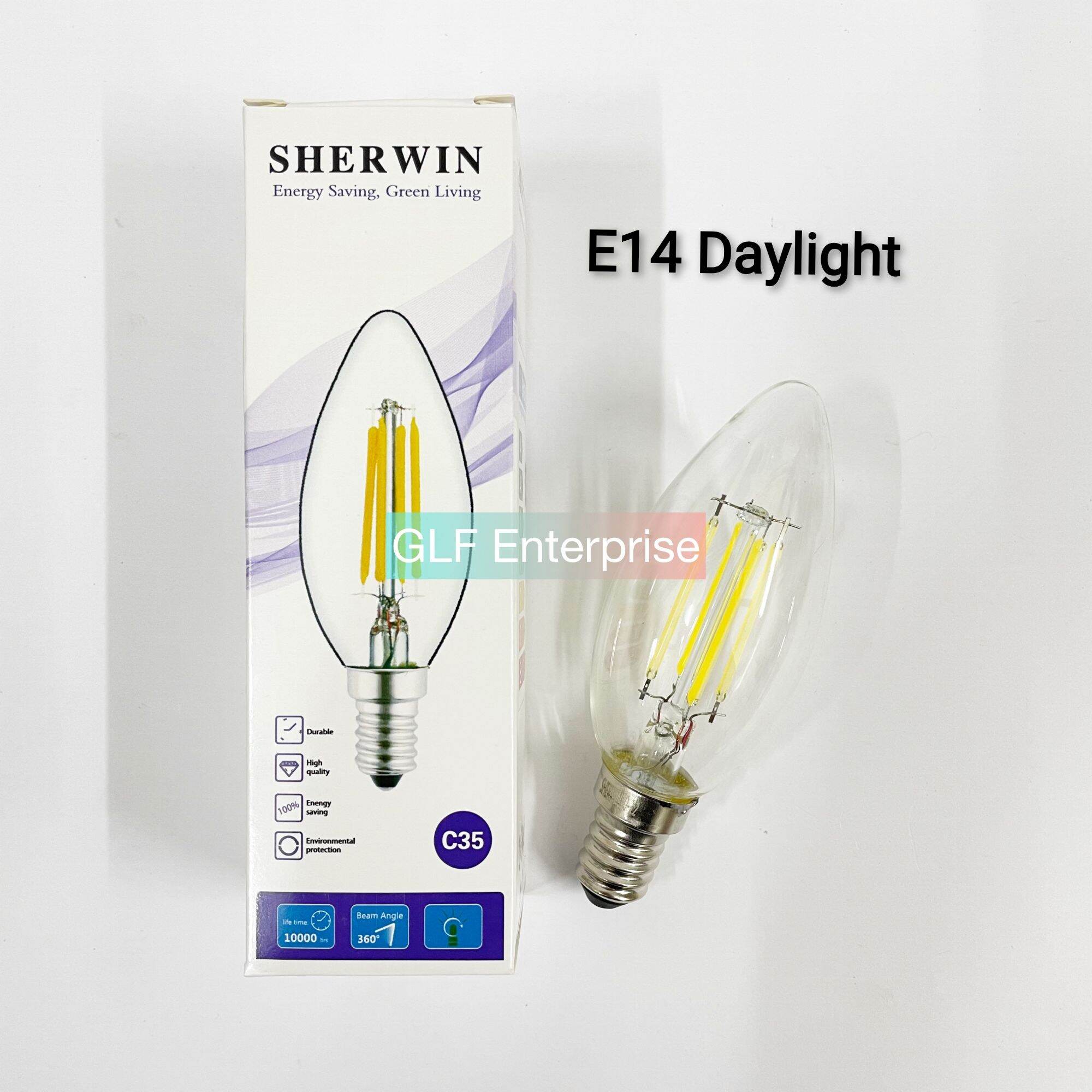 Dimmable 4W LED Filaments Bulb Candle Bulb / Mentol Lampu (E14 / E27 ...