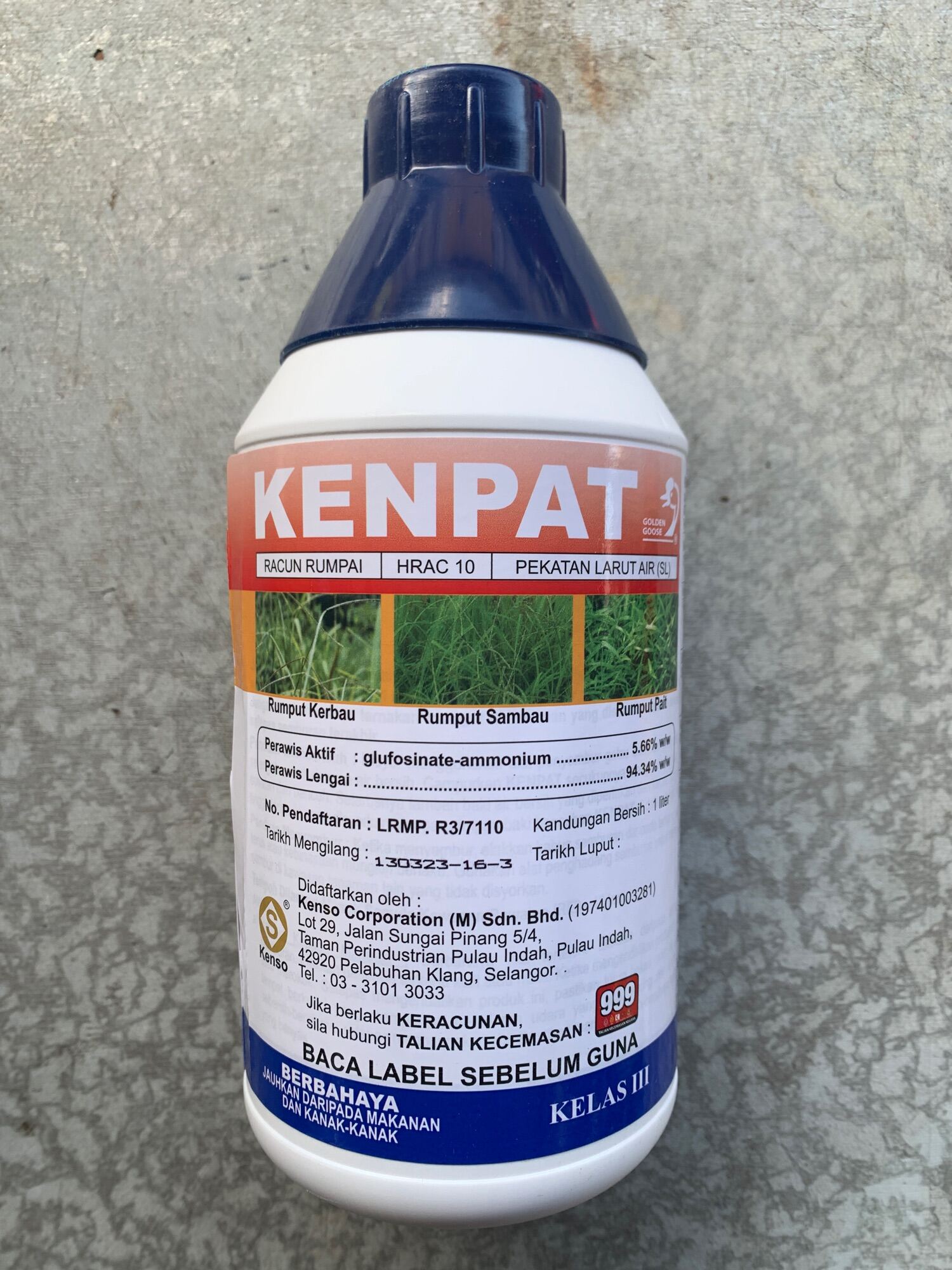 KENPAT / 1 LITER*RACUN RUMPUT / rumput sambau*kerbau*pait / 100% ...
