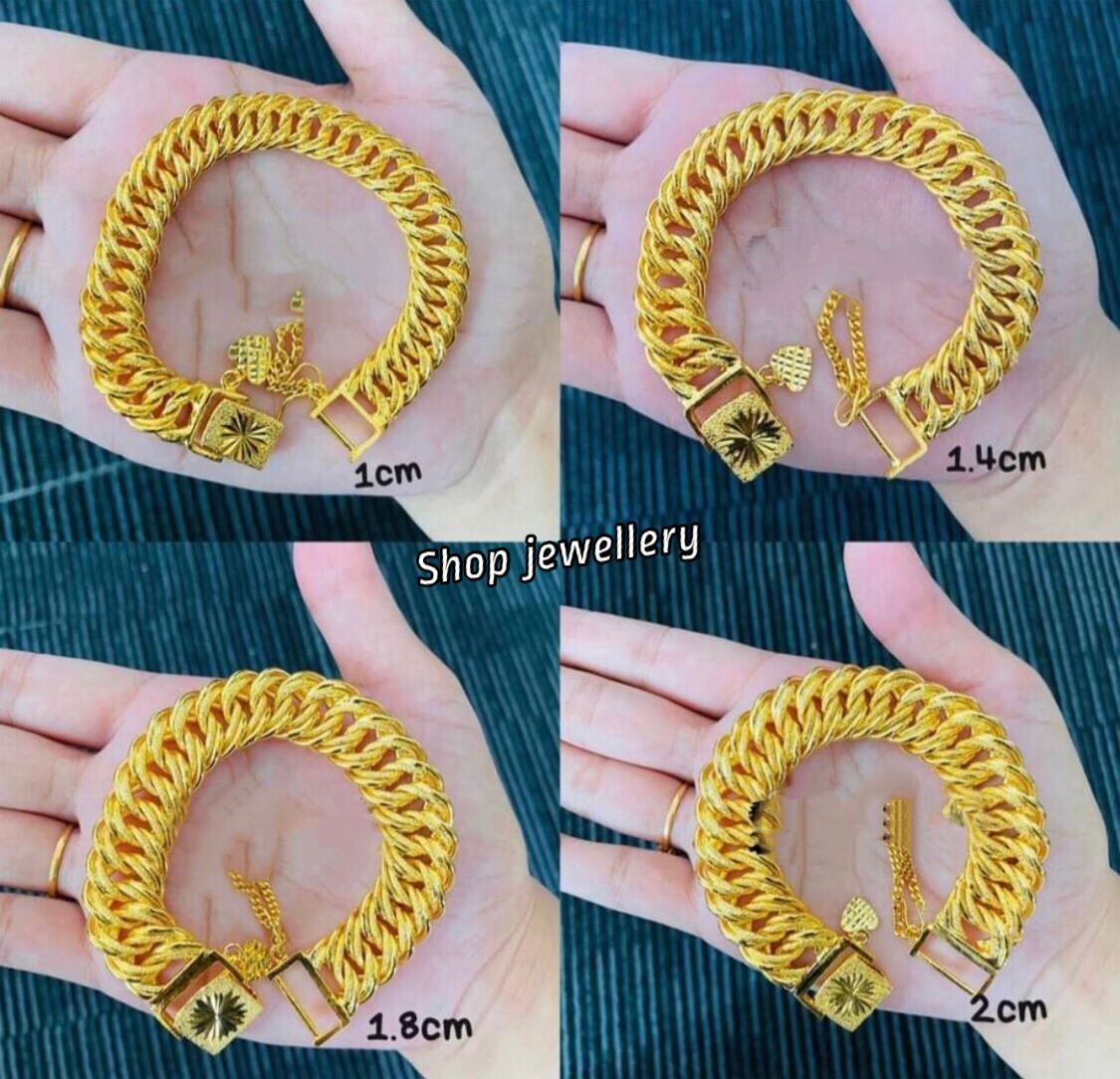 COP 916 Emas BANGKOK Rantai tangan dewasa design coco lipan sebijik ...