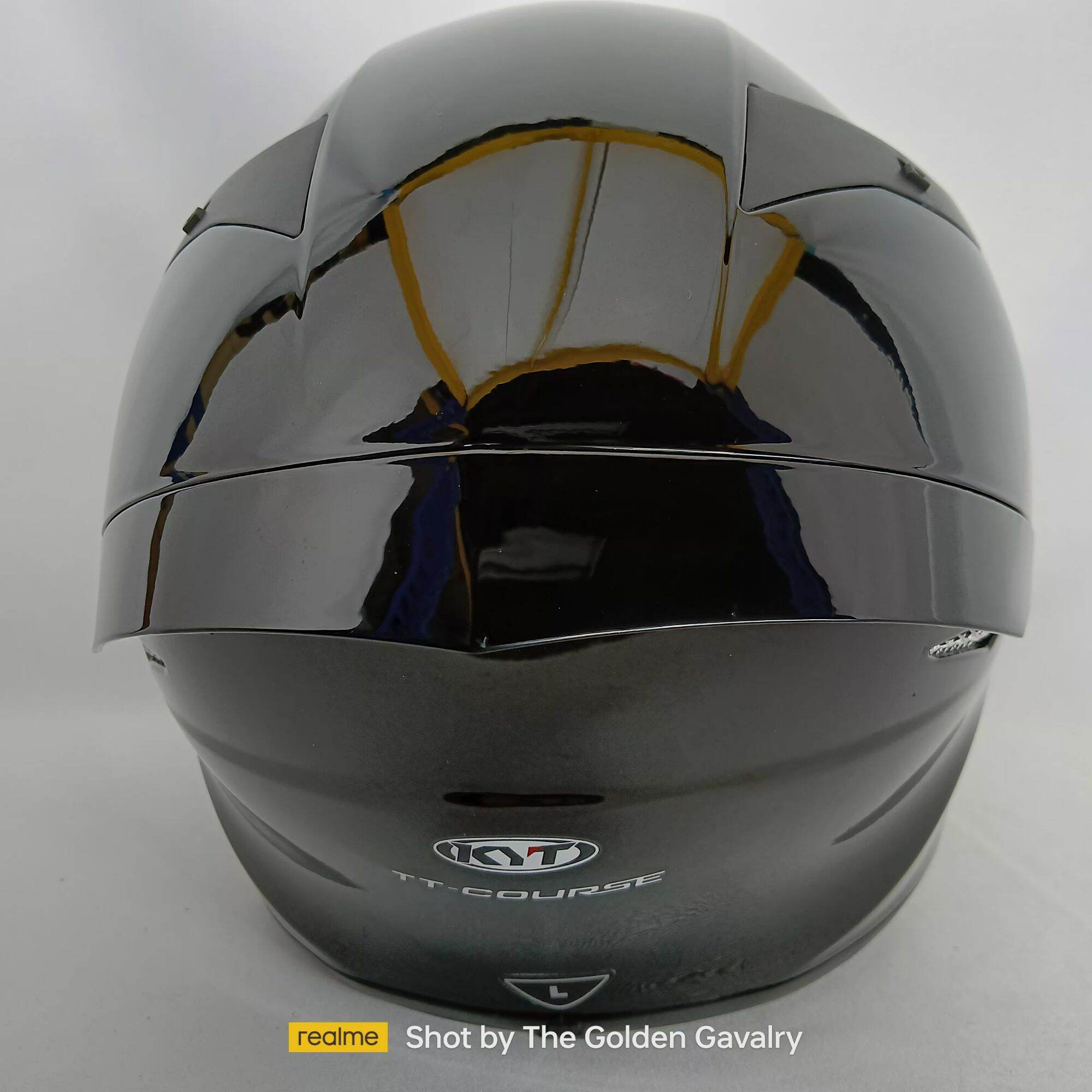 KYT TT COURSE GLOSSY BLACK FULL FACE HELMET | Lazada