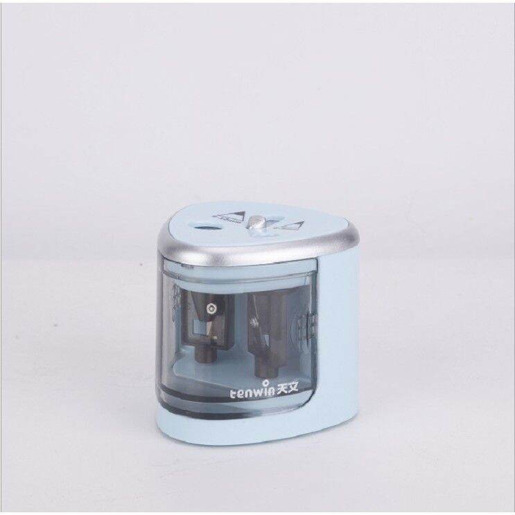 Electric Two Holes Pencil Sharpener Desktop Student Automatic Pencil ...