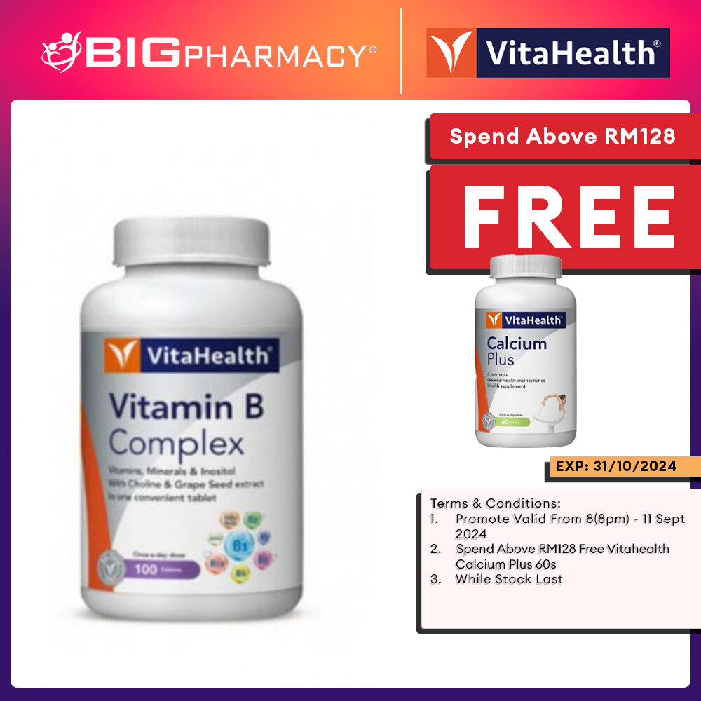 Vitahealth Vitamin B Complex 100s | Lazada