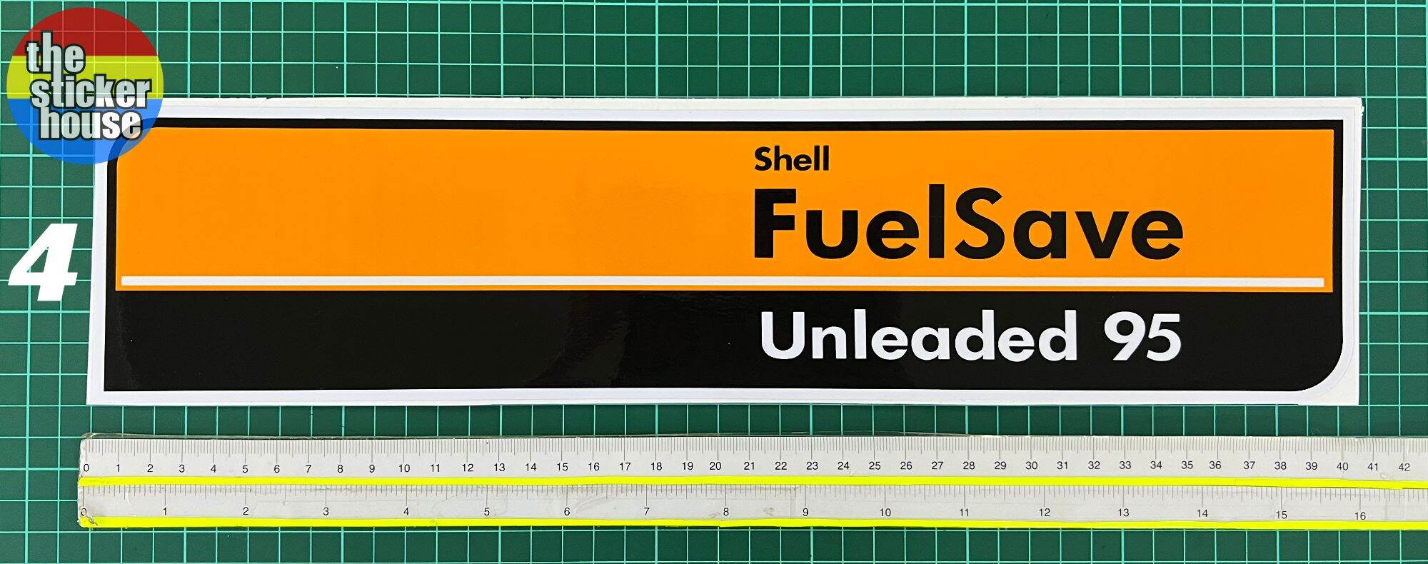 SHELL V POWER RACING / V POWER UNLEADED / FUEL SAVE UNLEADED 95 STICKER ...
