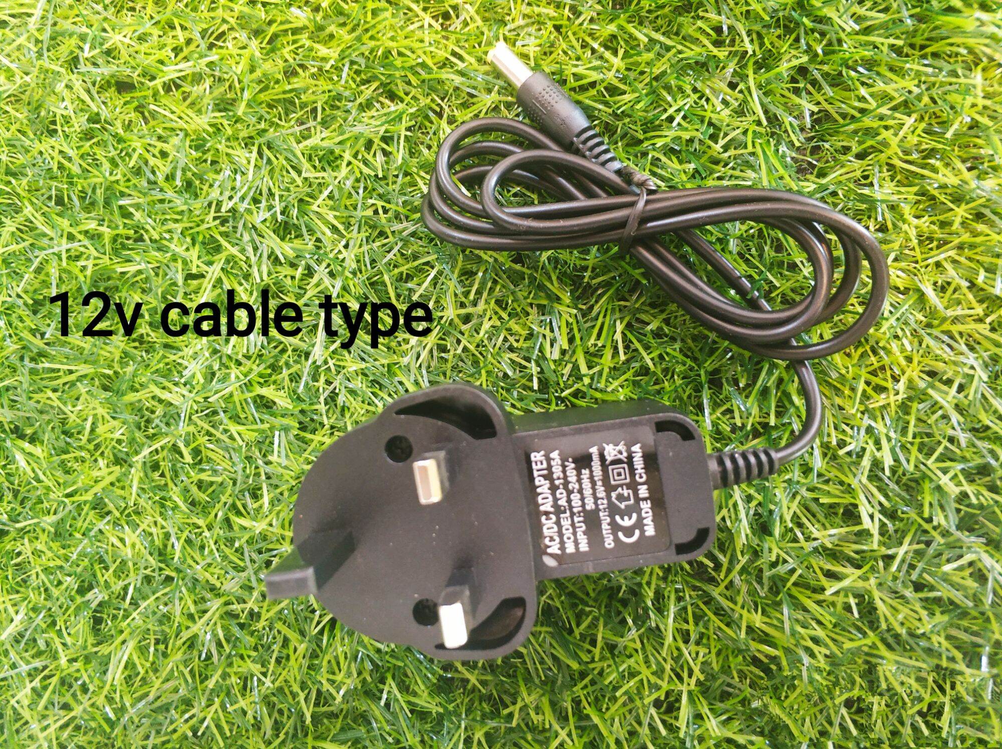 12V Jenis Asas atau Kabel Pengecas Jenis Gerudi Tanpa Wayar/Gerudi ...