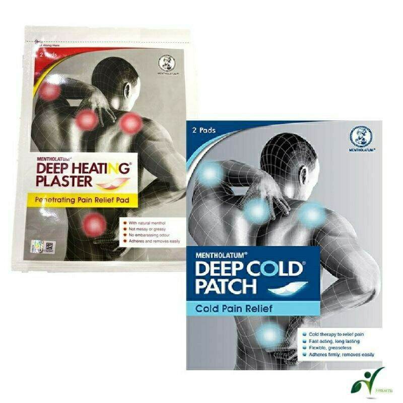 Mentholatum Plaster (Deep Heating Plaster/Deep Cold Patch) 2's/pack ...