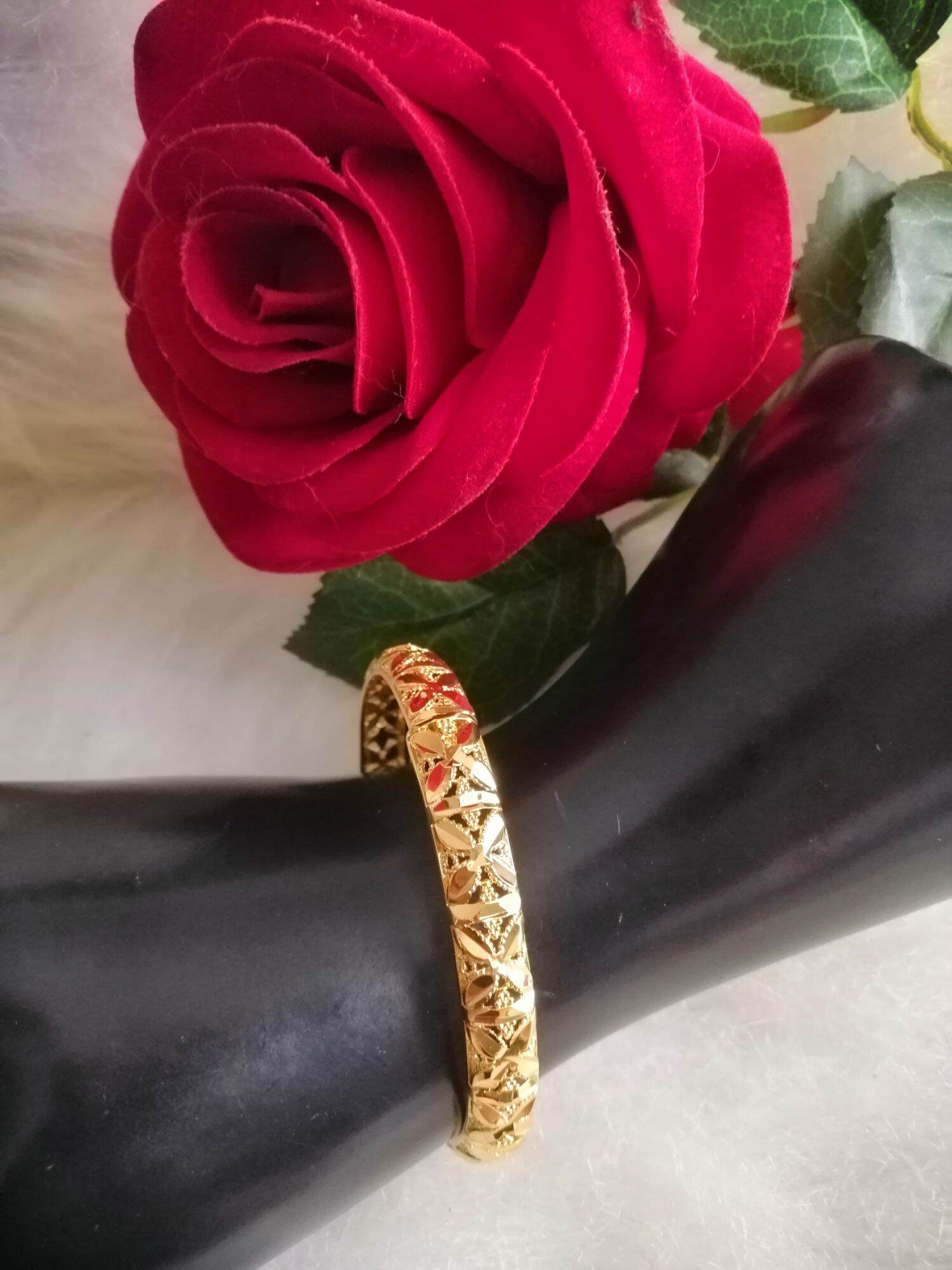 Abang BANGLE EMAS BANGKOK 24K GRED-A DENGAN COP 916 GOLD PLATED ...