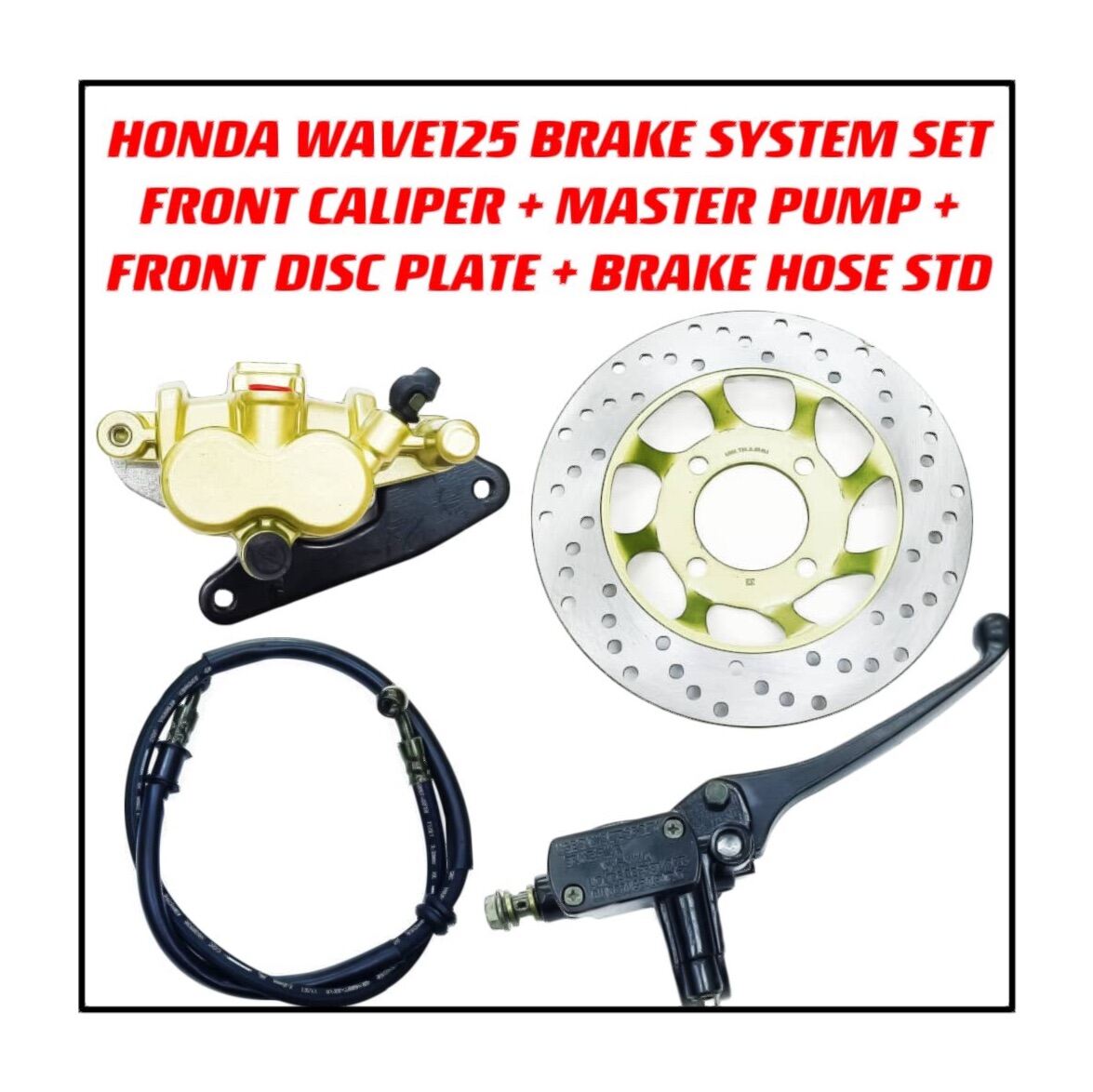 HONDA WAVE125 WAVE 125 WAVE125 X S W125 FRONT DISC BRAKE PUMP FULL SET ...