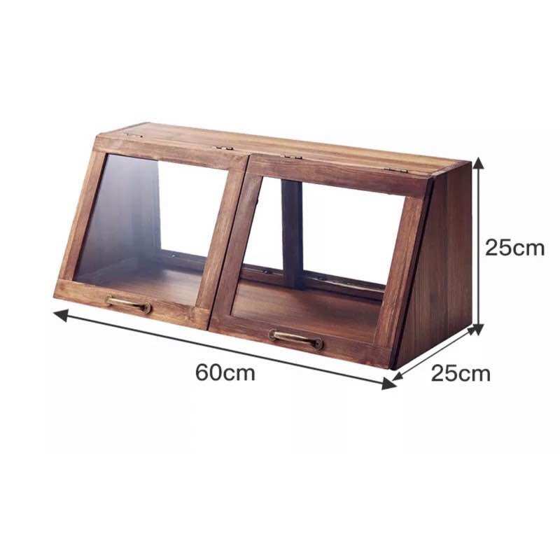 SOLID WOOD Bread Display Cabinet Food Display Kabinet Roti | Lazada