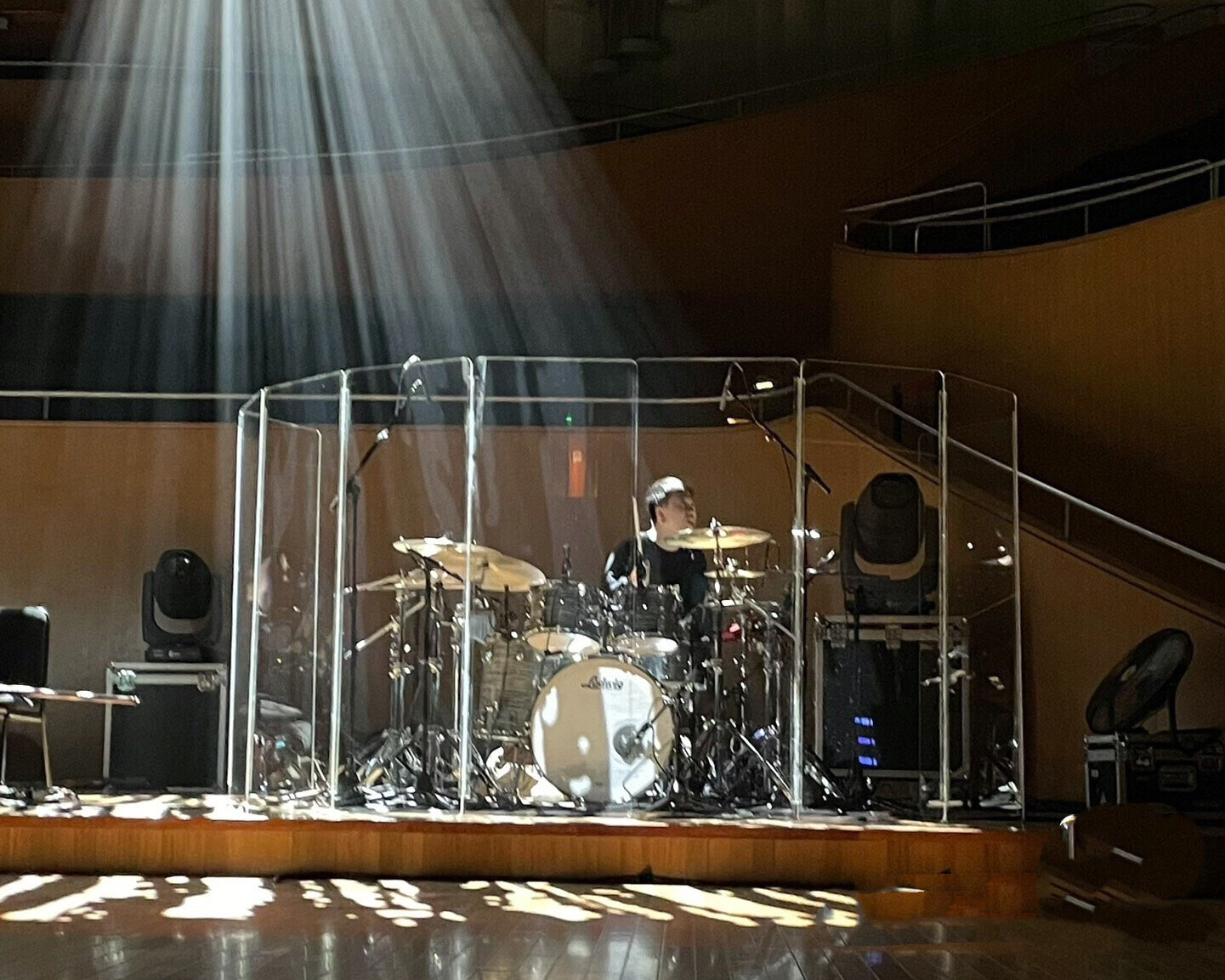 Acrylic Drum Kit Screen Soundproof Transparent Noise Reduction Drum Set ...