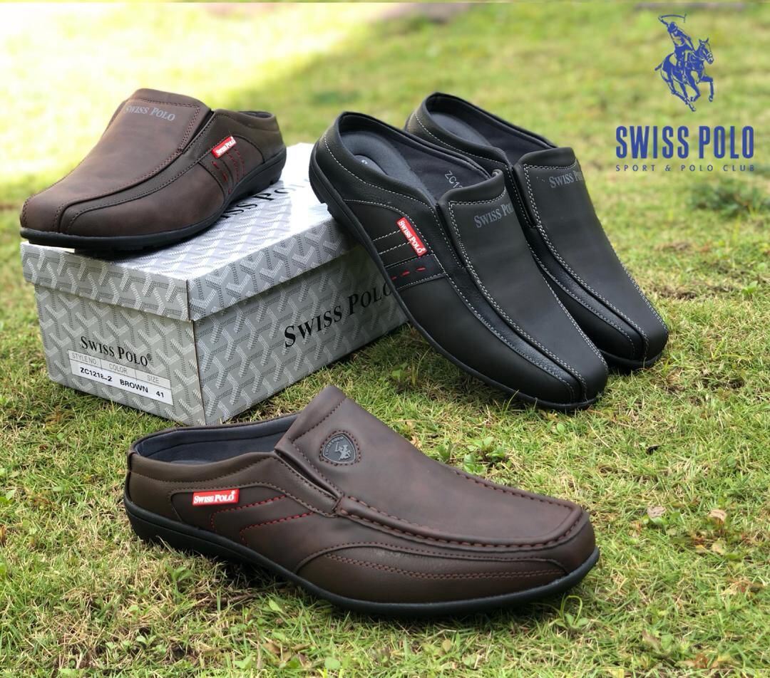 Swiss Polo High Class Round Half Smart Boat Shoes Kasut Sarung Separuh Polo Premium Quality Pu Leather Loafer Casual Shoes International Manufacturer Warranty Shoes Lazada Lazada