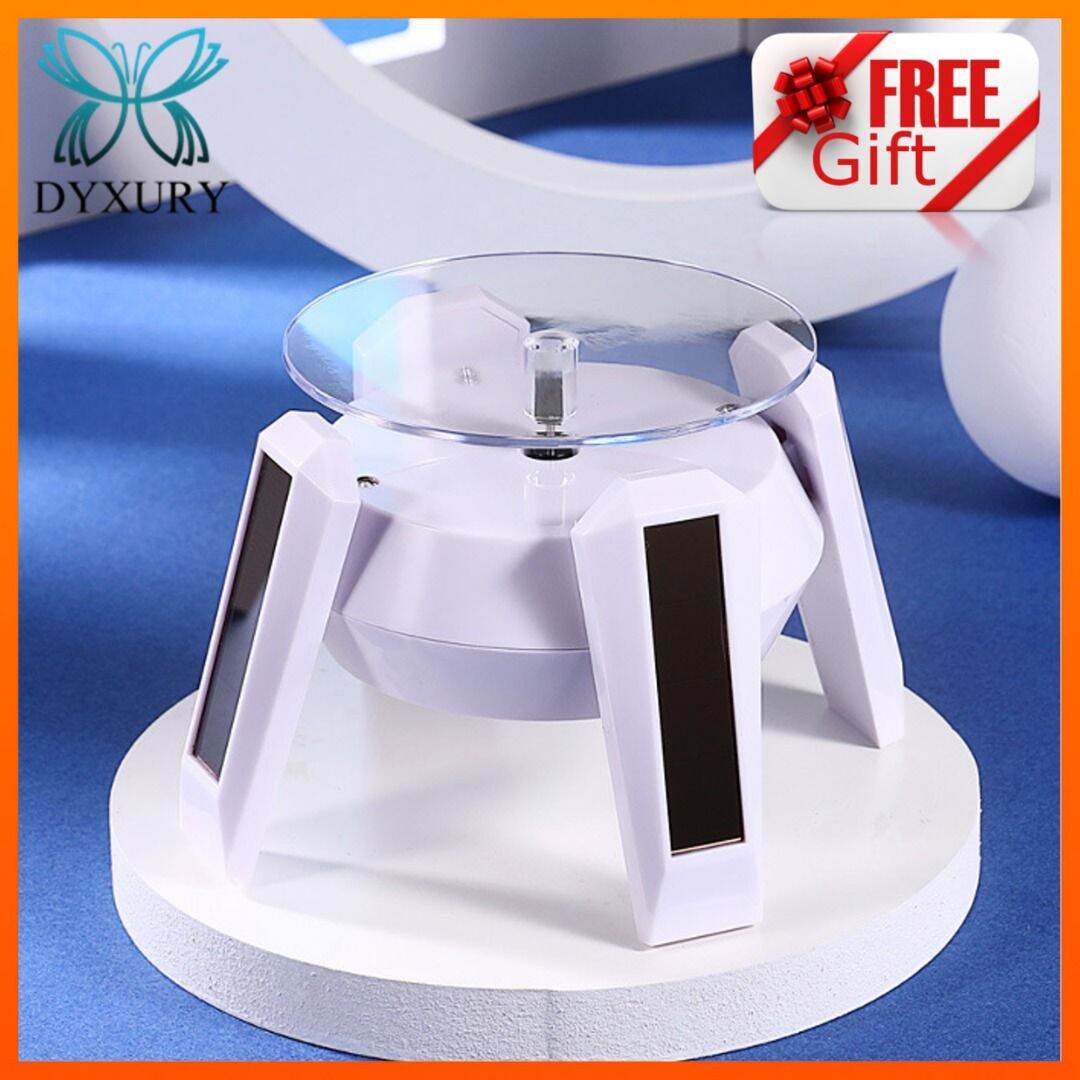 NEW Premium Solar Rotating Showcase 360 Rotating Display Stand Rotation ...
