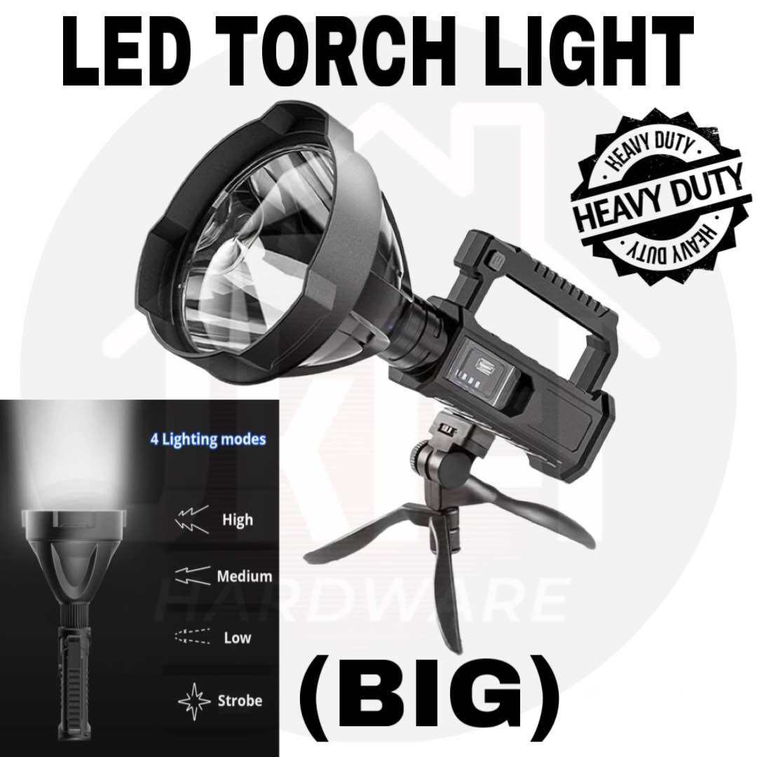 (HEAVY DUTY) LED TORCH LIGHT SUPER BRIGHT LIGHT | Lazada