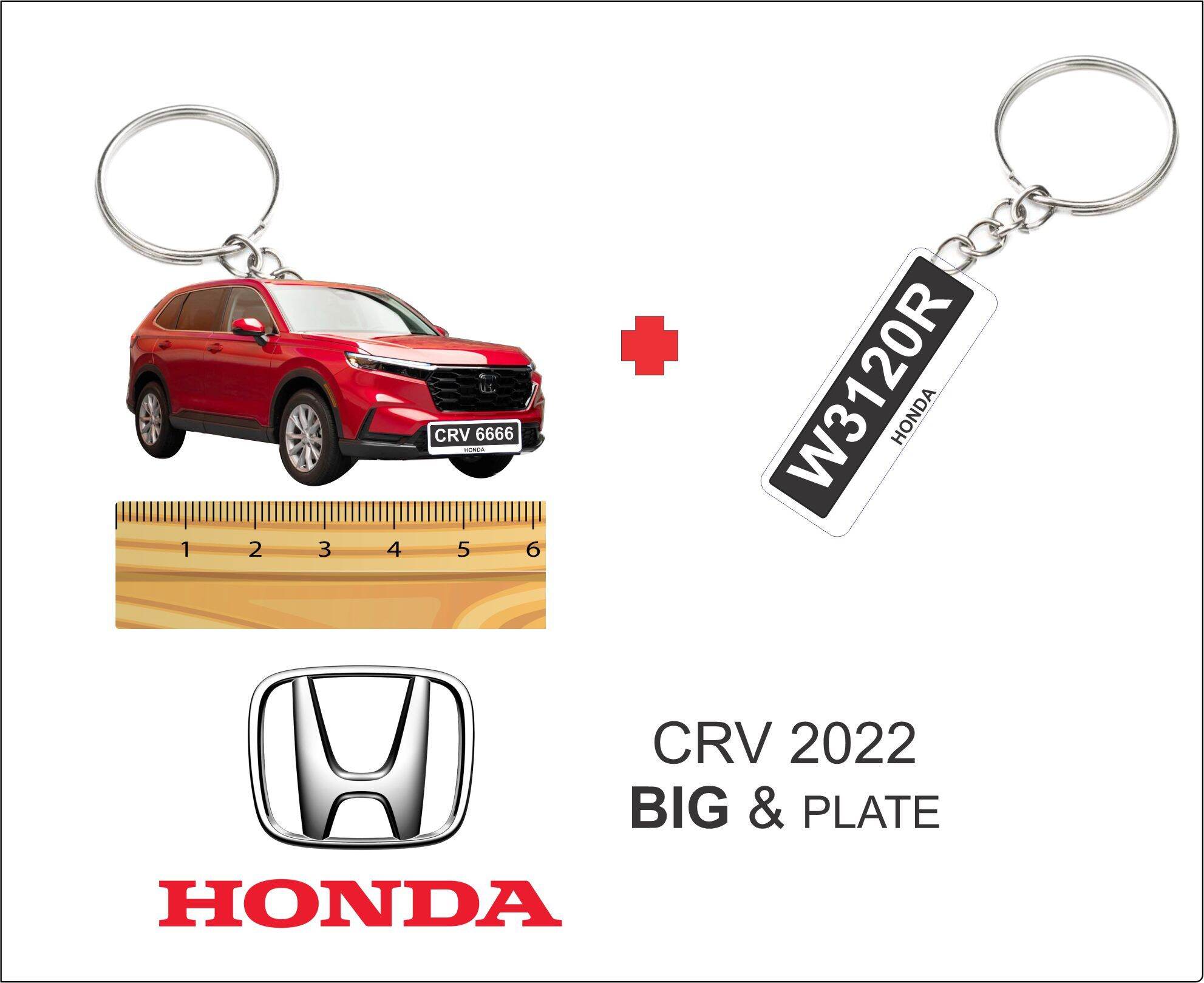 honda Crv CR-V red 2022 keychain 2d | Lazada