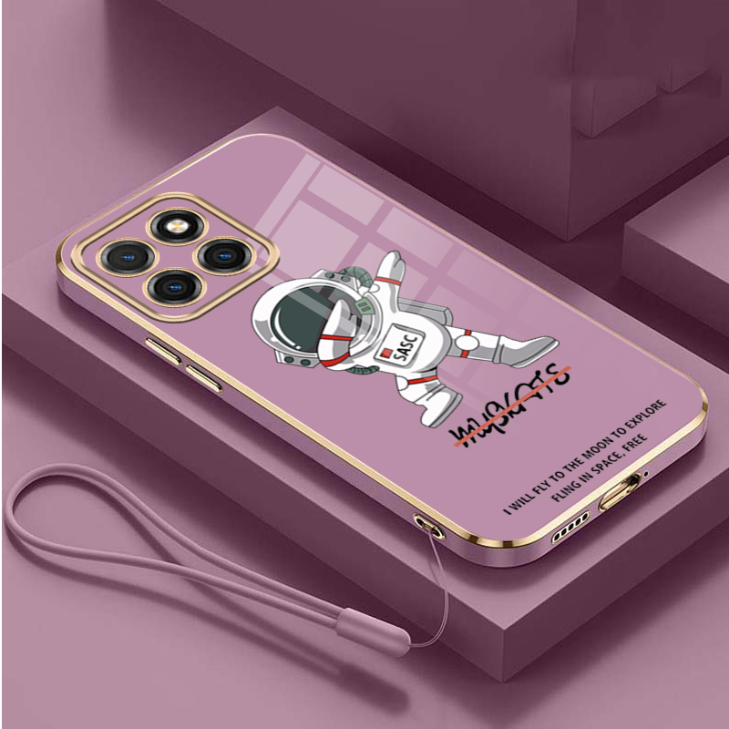 Honor X7d Honor 400 Smart 5G Square Edge Plated Soft Back Case Cover ...