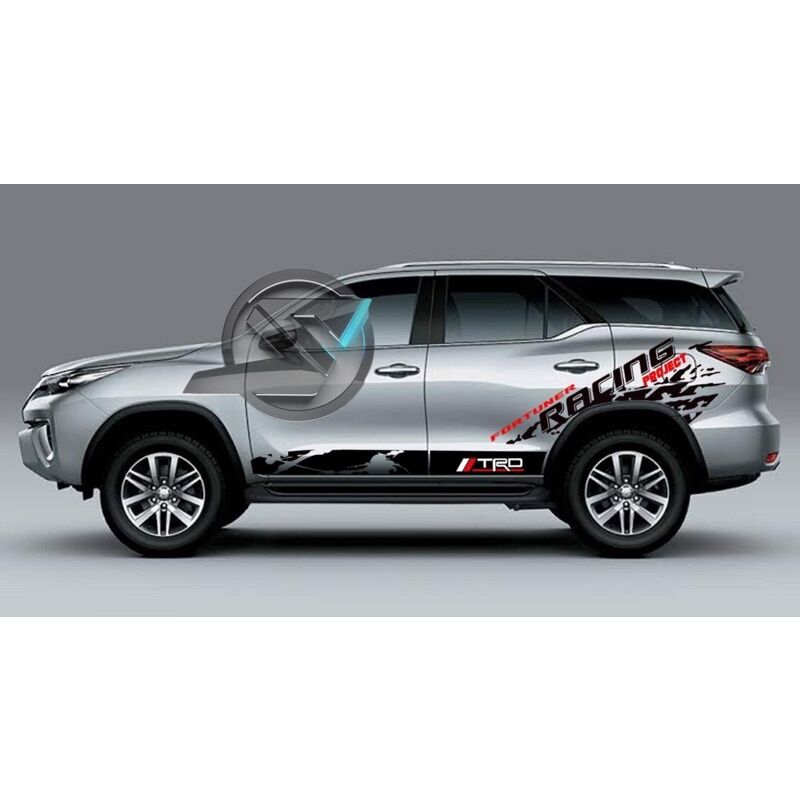 (Ready Stock) S936# Toyota Fortuner Racing Car Body Vinyl Decal Sticker ...