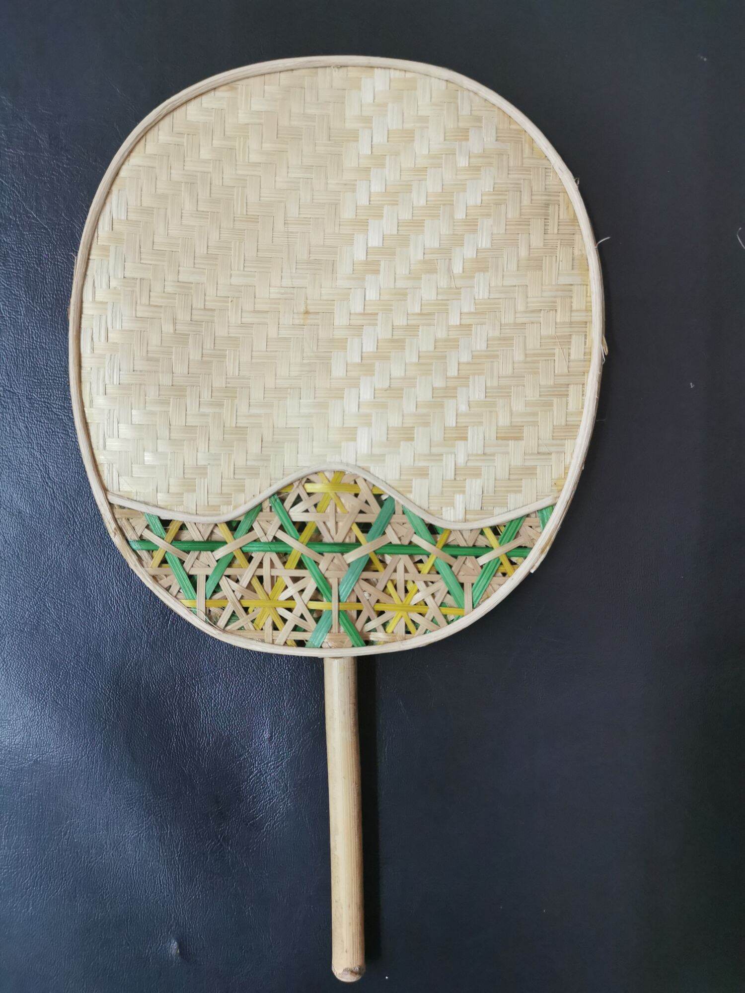 Kipas buluh bamboo manual hand fan / Relax chill kipas satay ...