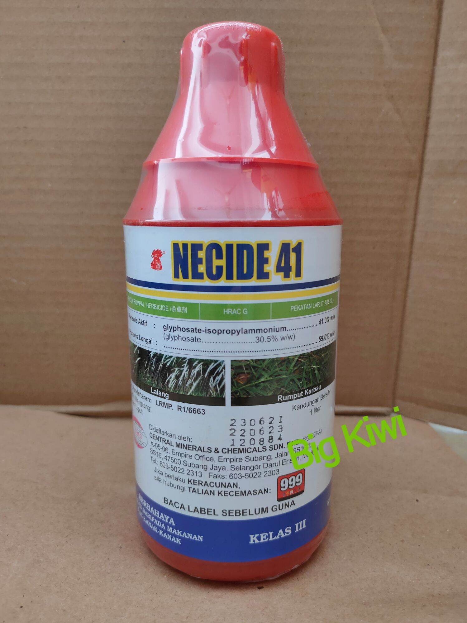 Necide 41 1L - Racun rumput lalang sambau kerbau (sama Roundup Ecomax ...