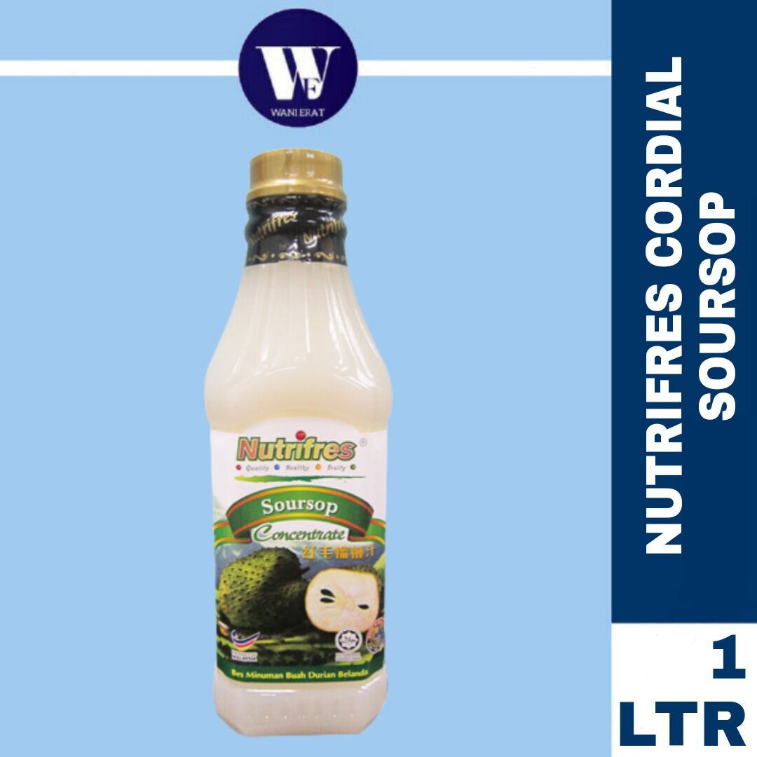 [1Liter] NUTRIFRES CORDIAL SOURSOP | KORDIAL MINUMAN | Lazada
