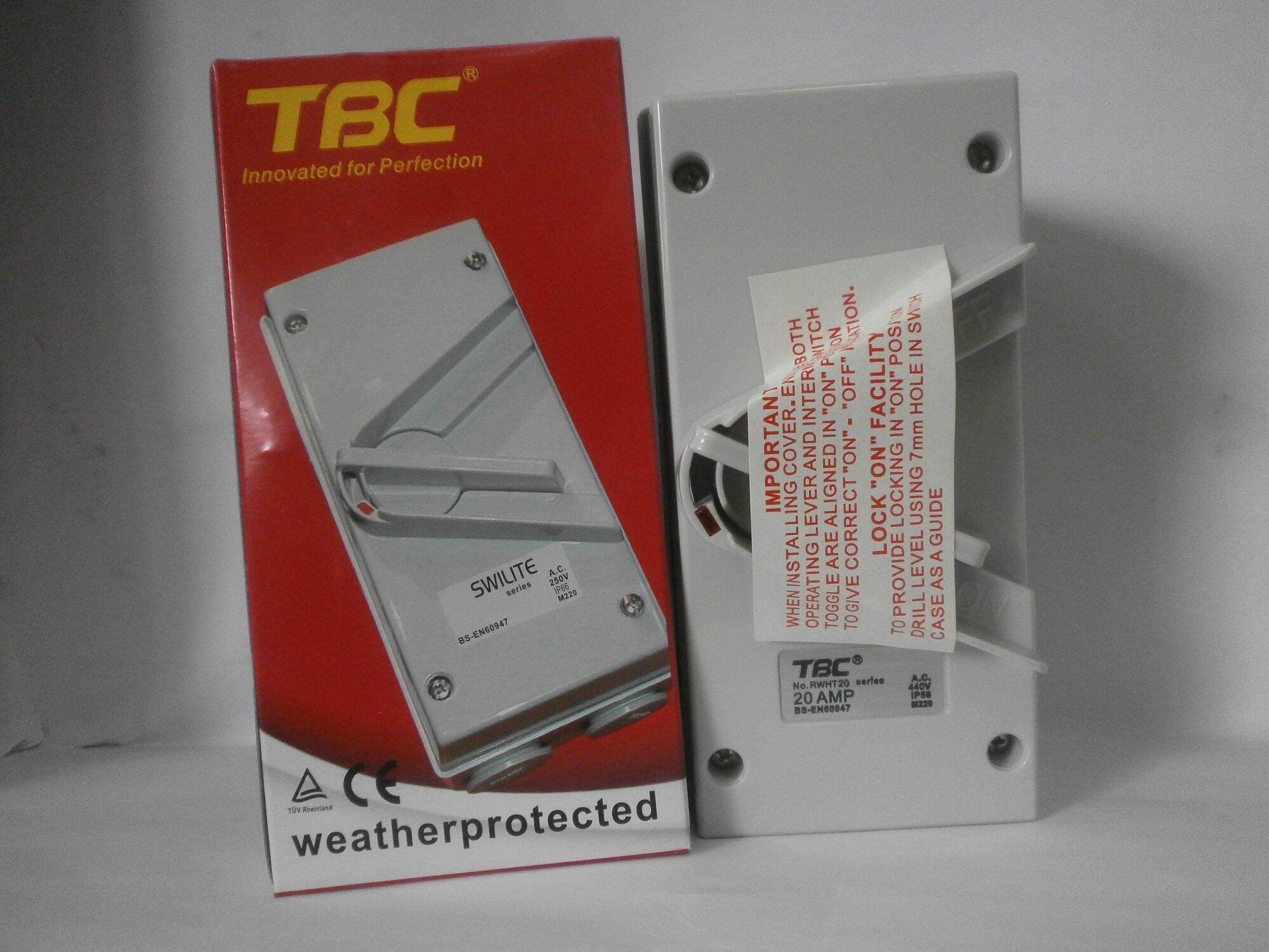 LV[TBC 20A WEATHERPROOF ISOLATOR] Three Pole Weatherprotected Surface ...