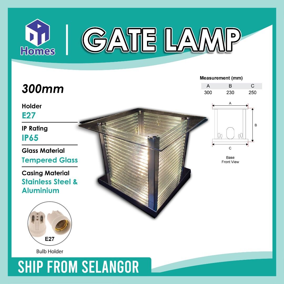 Outdoor light / lamp Modern outdoor gate lamp weatherproof gate light ...