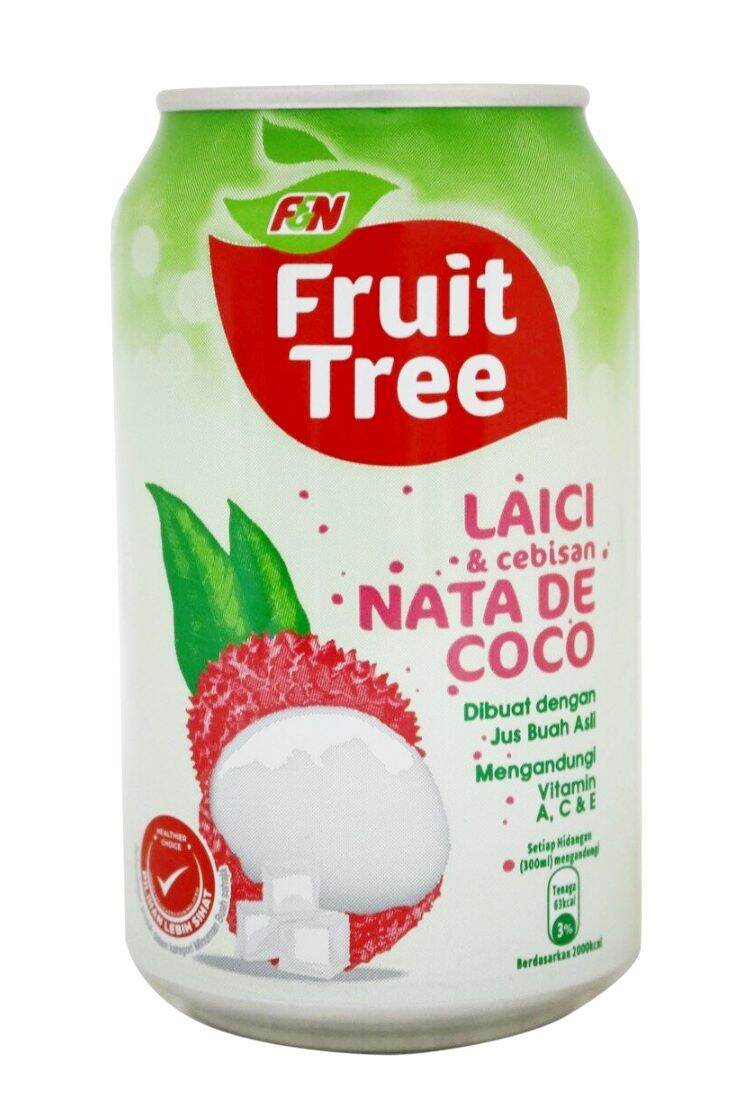 F&N Fruit Tree Drink (300ml) Blackcurrant Aloe Vera / Lychee Nata de ...