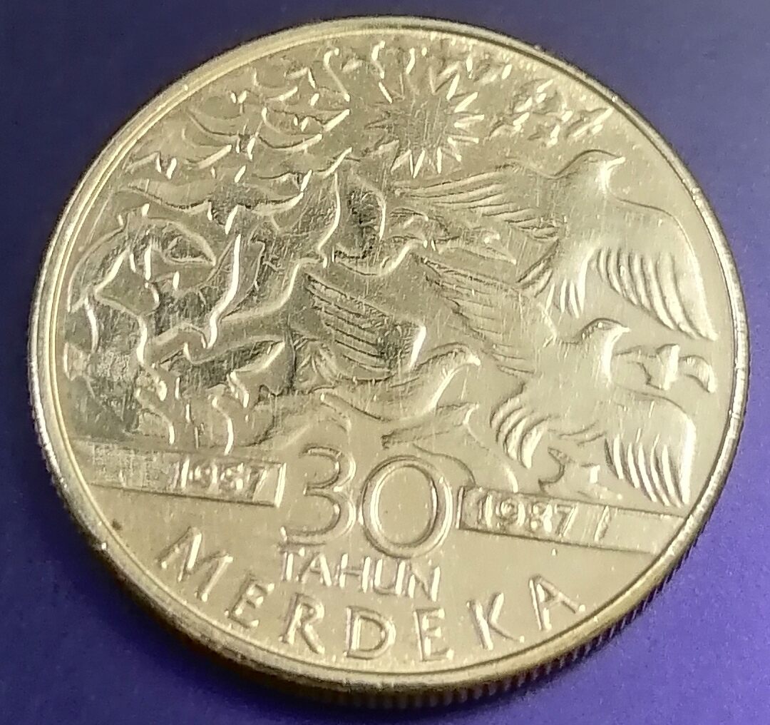1987 Malaysia 30 years Merdeka Rm1 old coin | Lazada
