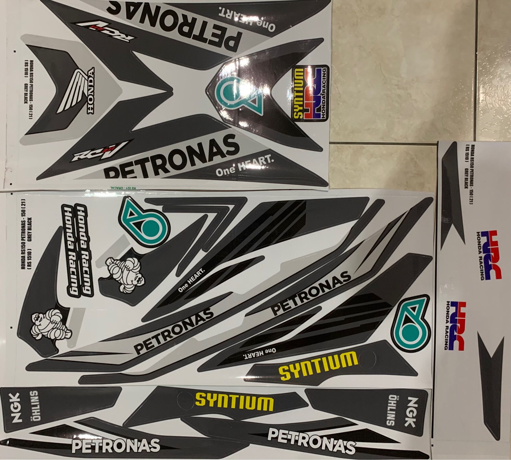 Honda rs150 body sticker(21) petronas | Lazada