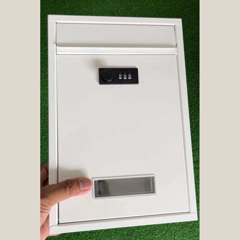 Mailbox Outdoor Heavy Duty Metal Post Box Wall Mount Mail Box Peti ...