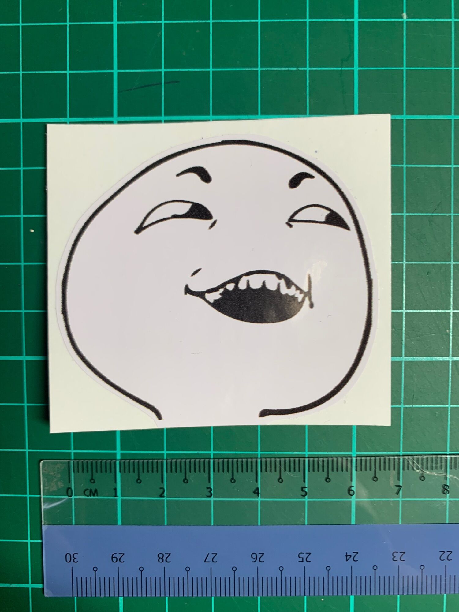 Sticker Meme face funny decorate sticker motor helmet | Lazada