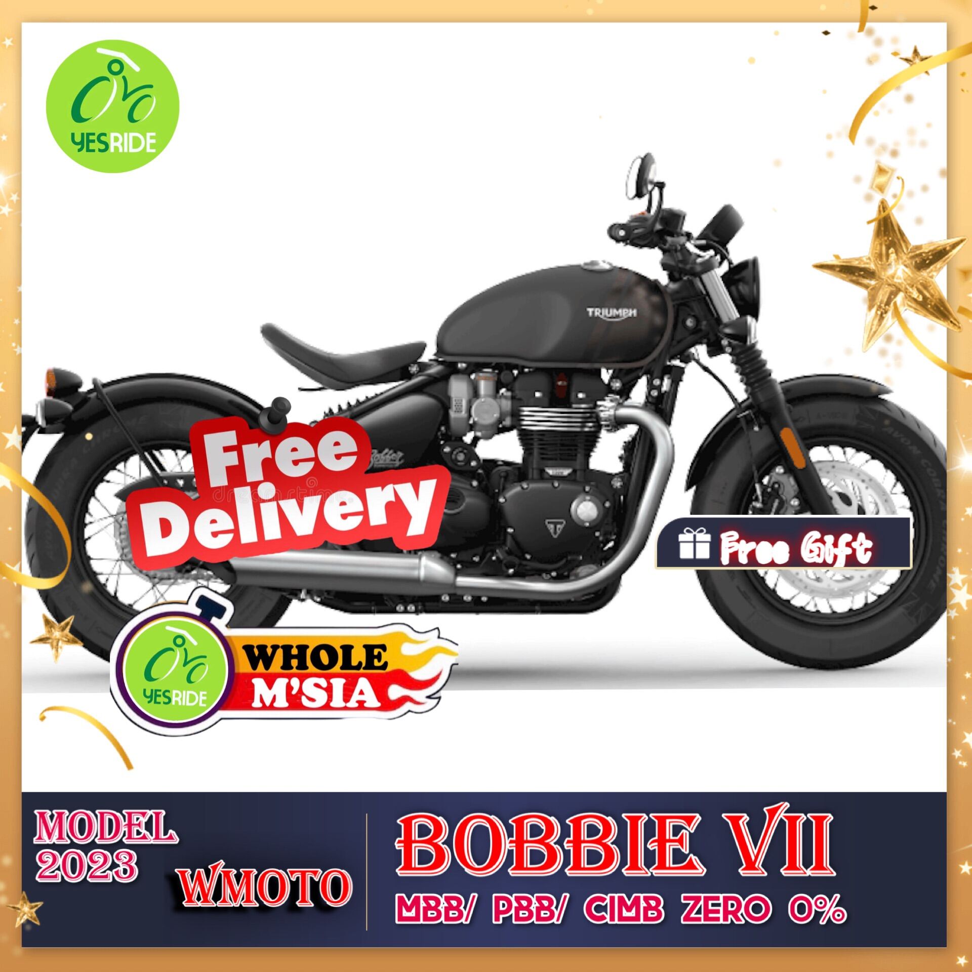 WMOTO BOBBIE VII New Model 2023 | Lazada
