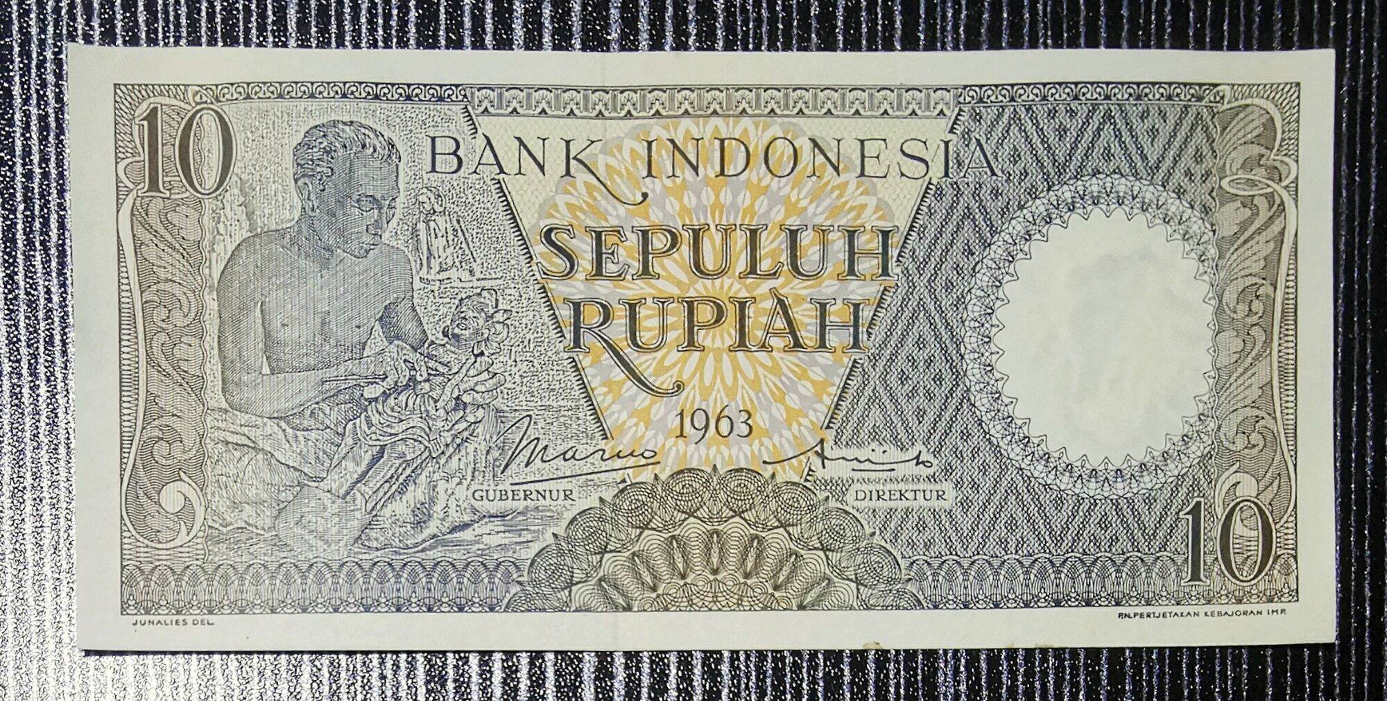 Indonesia banknote, 10 rupiah 1963. | Lazada