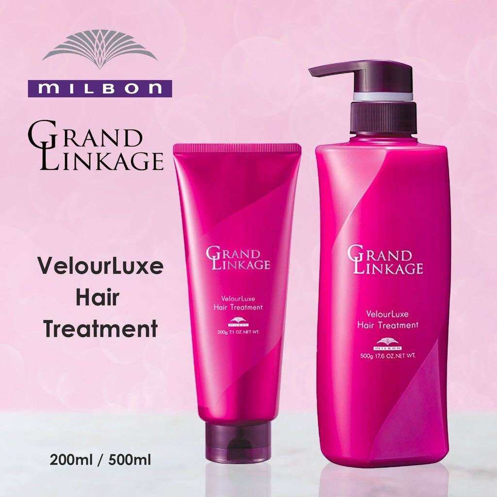 Milbon grand linkage shampoo / treatment | Lazada