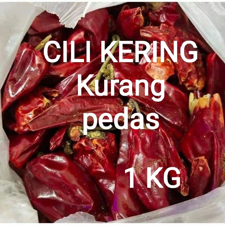 CILI KERING KURANG PEDAS 1KG / LADA KERING BESAR | Lazada