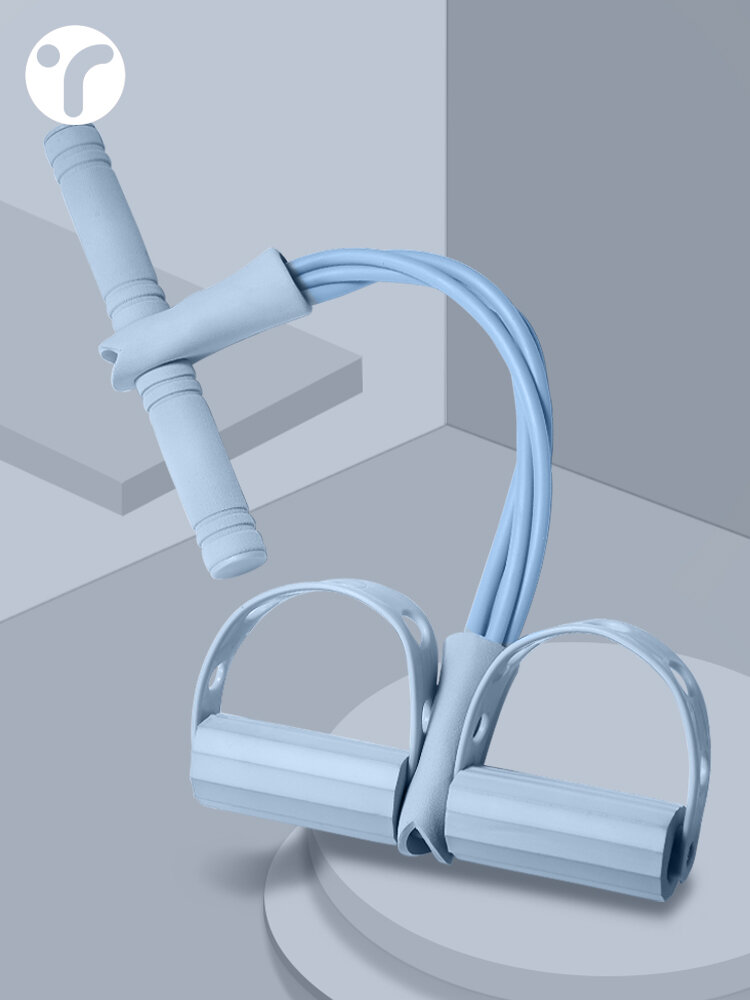 Pedal Chest Expander Workout Stretching Sports Equipment Elastic String ...