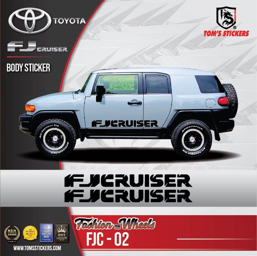 👍👍 TOYOTA FJ CRUISER CAR BODY STICKER SET FJC - 02 | Lazada