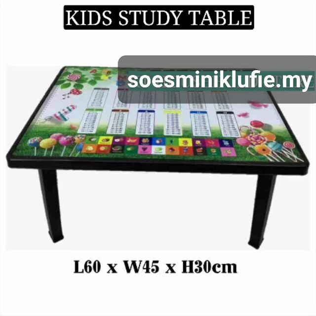 Abc table / kids study table / meja abc / folding table LEARNING TABLE ...
