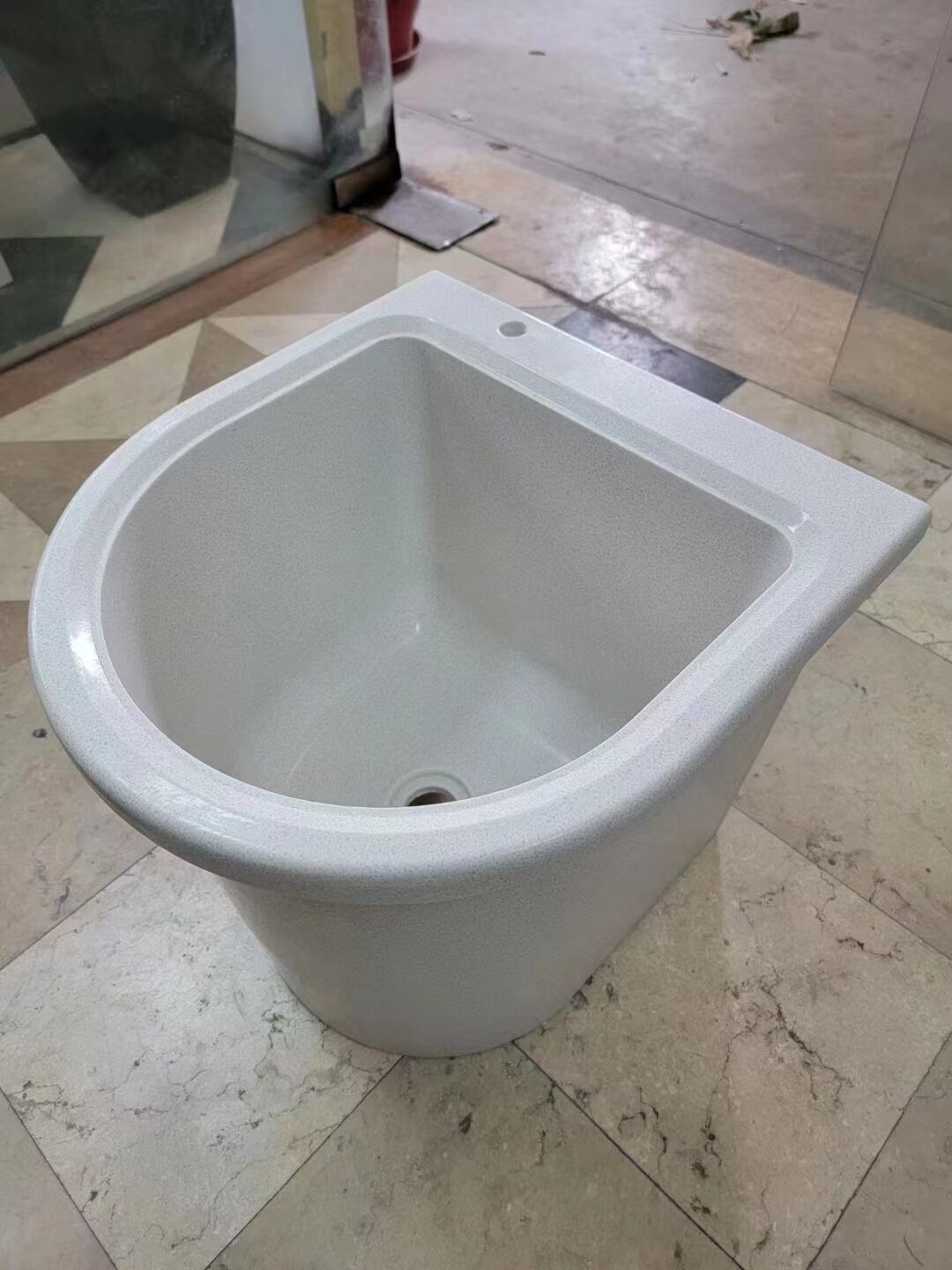 Quartz Stone Laundry Tub Balcony Home Laundry Tub with Washboard Sink ...
