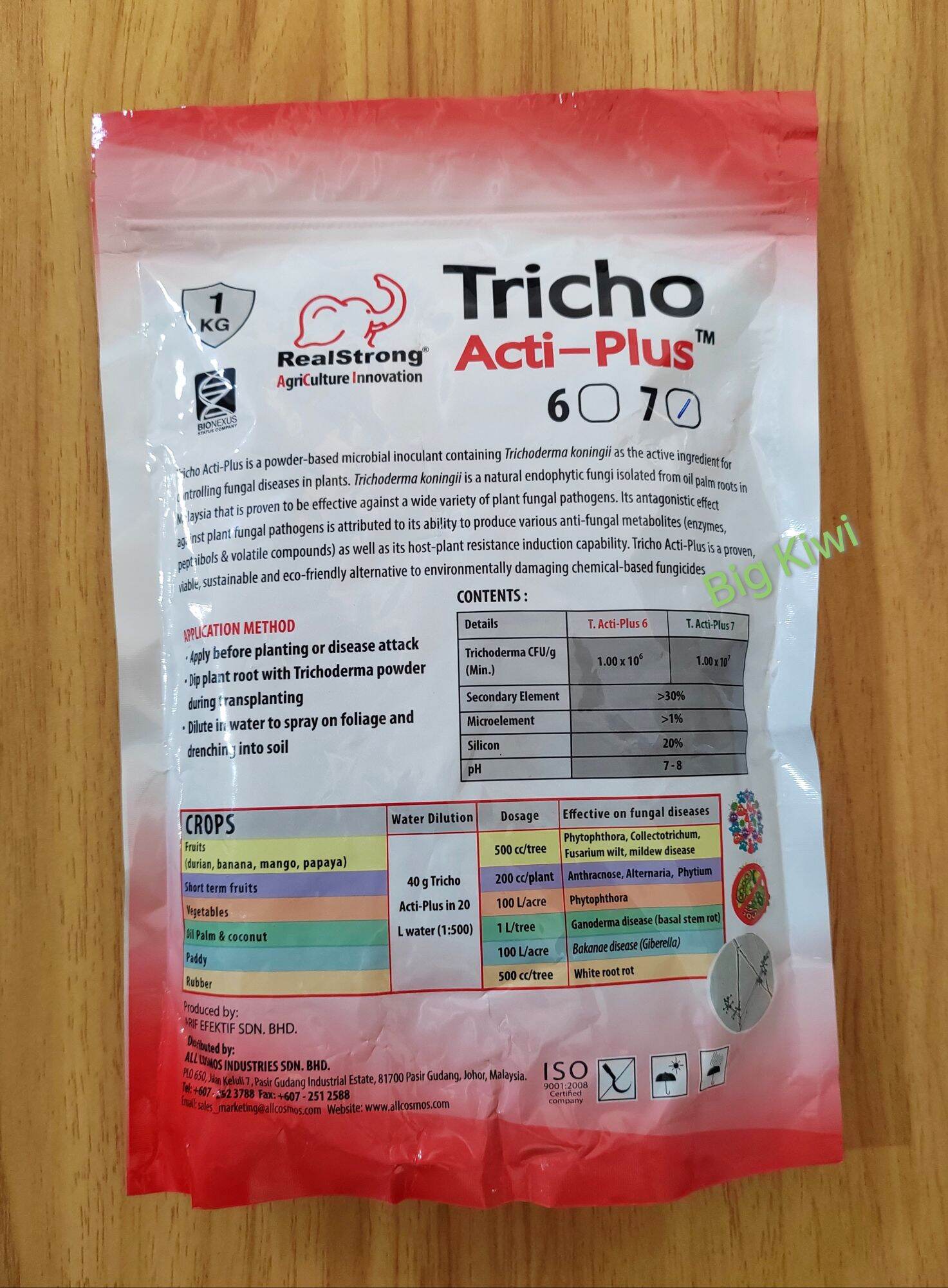 Tricho Acti-Plus 6 & 7 - Trichoderma 1KG RealStrong Organic Fungicide ...