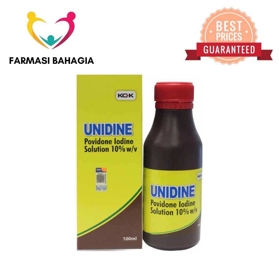 Unidine Povidone Iodine Solution 10% w/v (100ml / 500ml / 1000ml) | Lazada