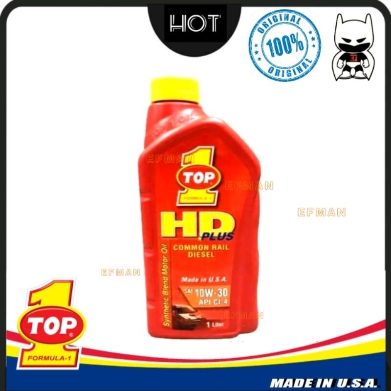 USA TOP 1 HEAVY DUTY HD PLUS 10W30 SYNTHETIC COMMONRAIL DIESEL ENGINE ...