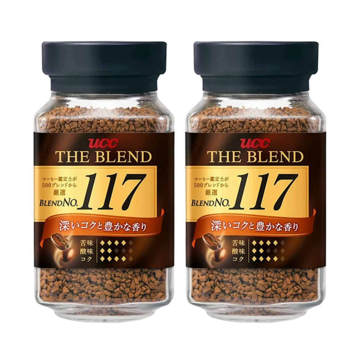 UCC Poetry Instant Coffee Powder 117 Series Pure Black Freeze-Dried ...