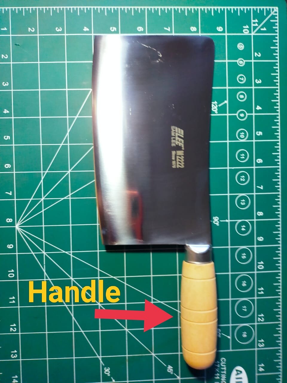 Hulu Kayu bulat untuk Pisau Chopper Tulang DIY / Round Knife Wood ...