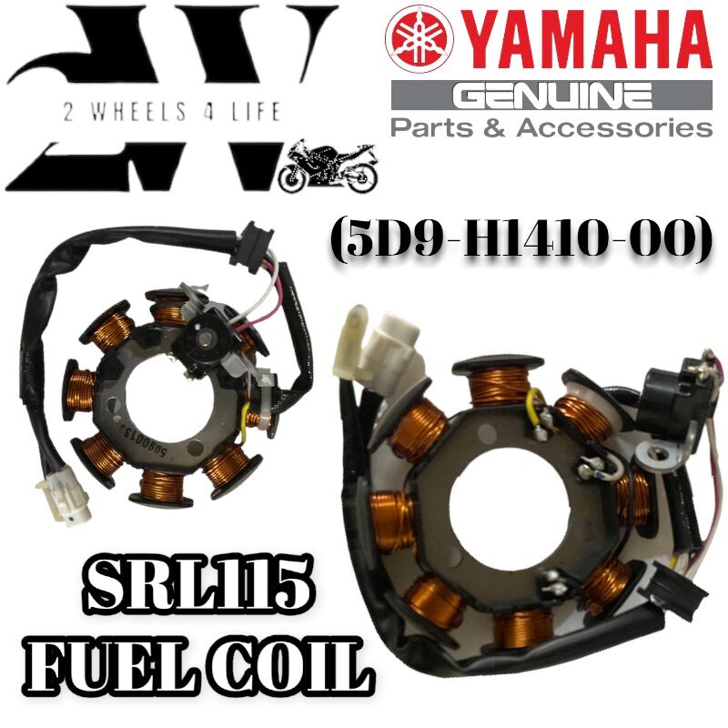 YAMAHA SRL115 FUEL COIL STATOR ASSY MAGNET COIL ( 5D9 ) 100% ORIGINAL ...
