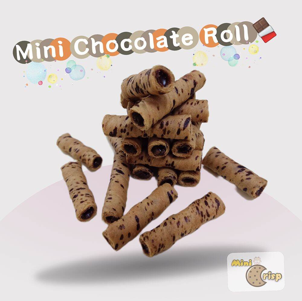 Biskut Timbang Mini Chocolate Roll Strawberry Roll Biscuit迷你朱古力/草莓蛋卷饼干 ...