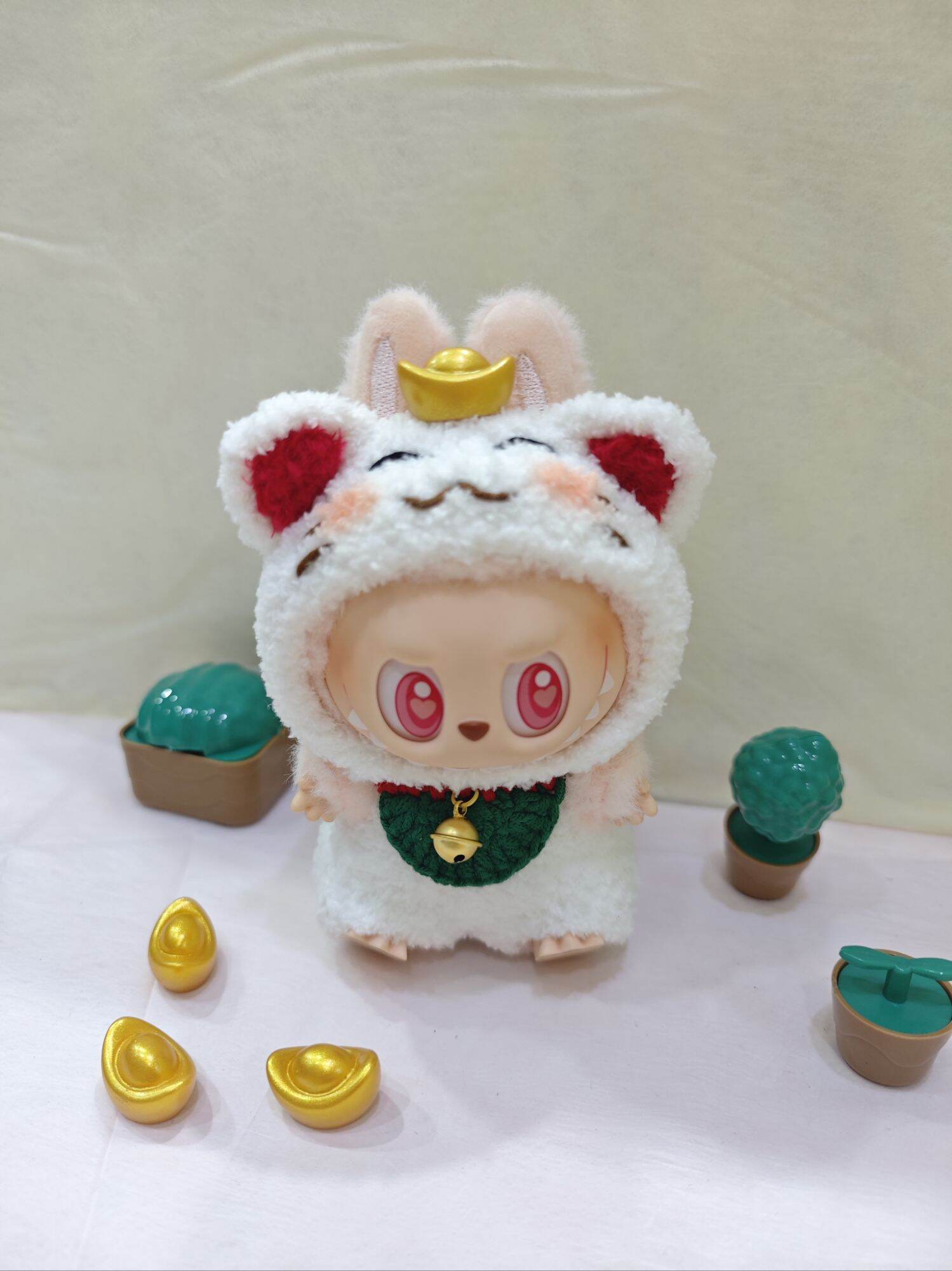 Labubu Doll Clothes Lucky Cat V1/V2 | Lazada