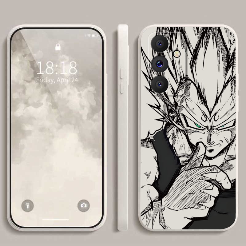 Samsung S25 FE Official Dragon Ball Cover Silicone Case Super Saiyan ...