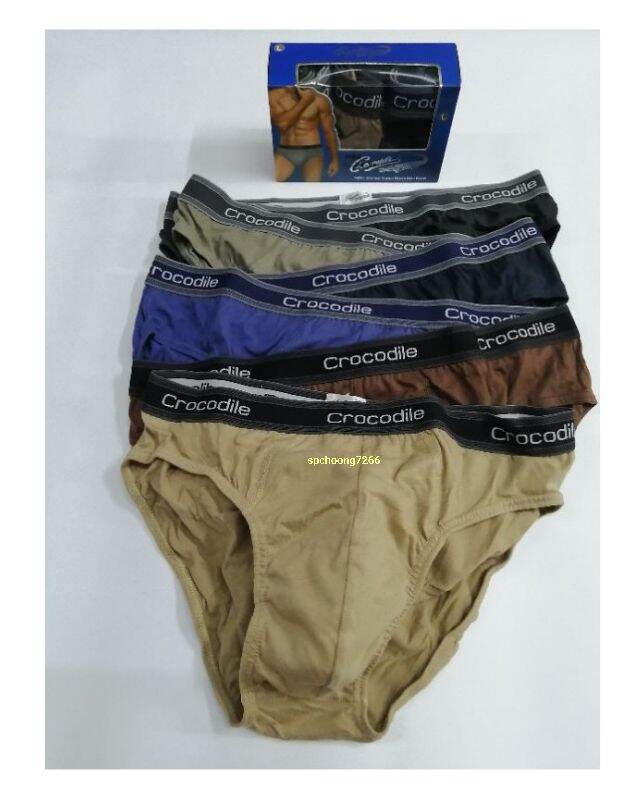《ORIGINAL》Crocodile 100% Combed Cotton Men's Mini Briefs underwear | Lazada