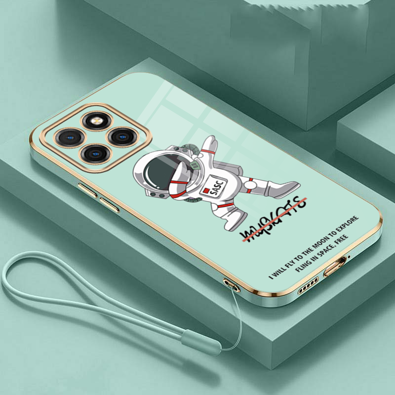 Honor X7d Honor 400 Smart 5G Square Edge Plated Soft Back Case Cover ...