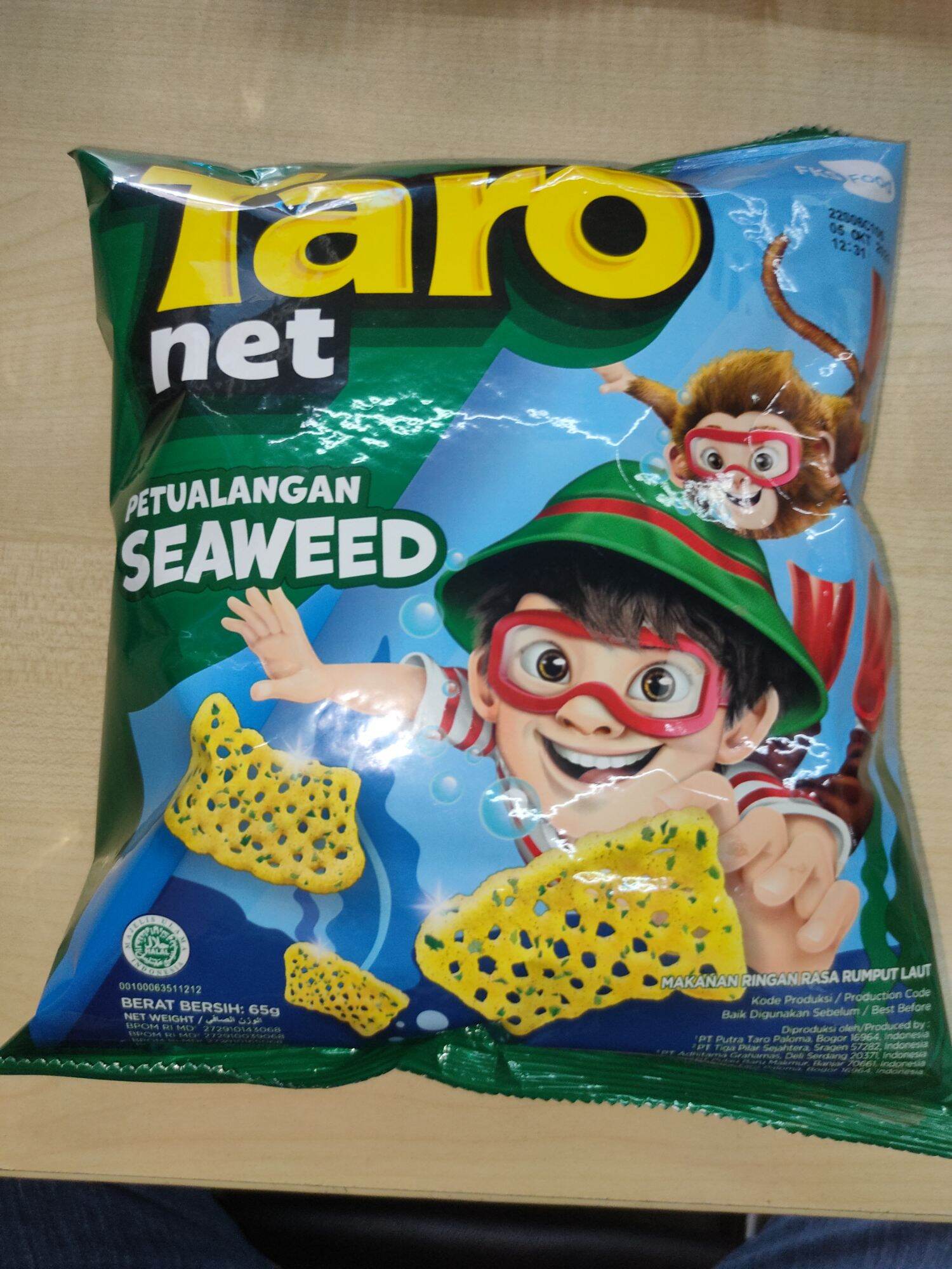Taro Net Petualangan seaweed / Potato BBQ 65g | Lazada