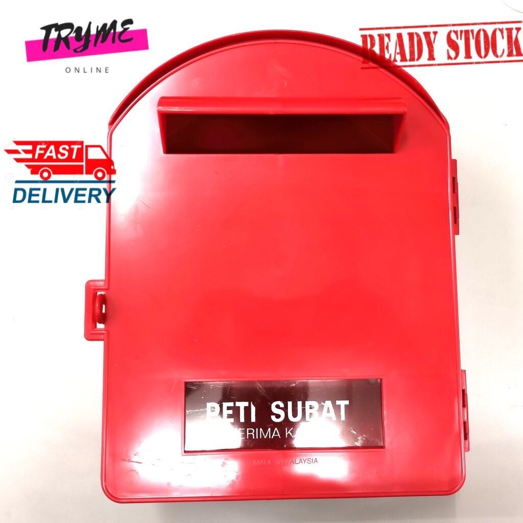 [READY STOCKS] PVC LETTER BOX (RED) | Lazada